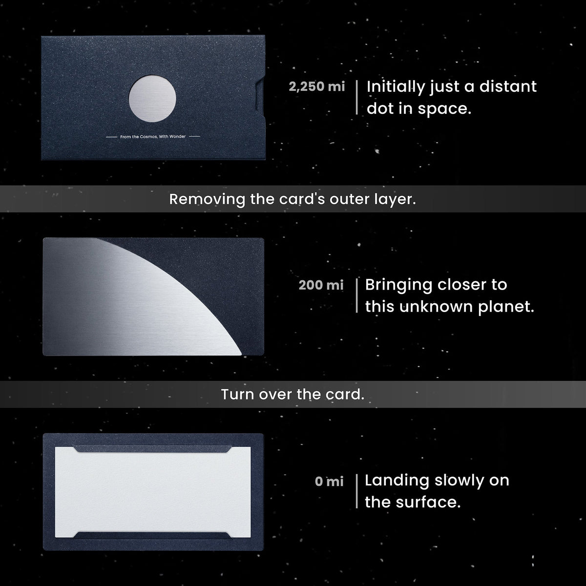 Unique Greeting Card - Metal Astral Card by novium